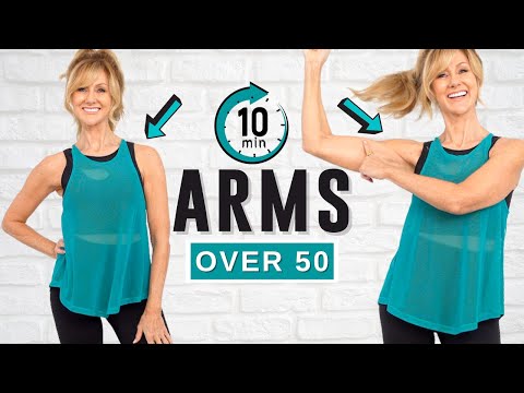 10 Minute Arm And Shoulder Workout With Dumbbell Weights! - Fabulous50s