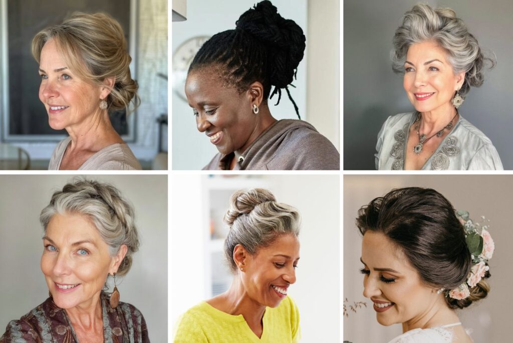 12 Beautiful Updo Hairstyles for Women Over 50 - Fabulous50s